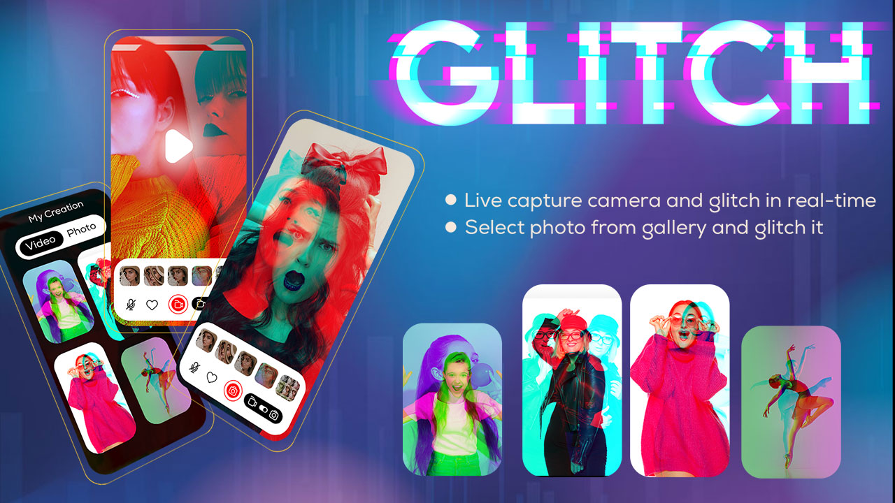 Glitch Video Effect - Glitch Photo Effect - Glitch Cam Video Editor - Glitch Lab - Glitch Studio ...